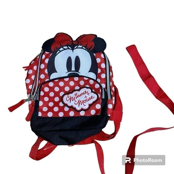 Disney | Accessories | Disney Minnie Mouse Leash Strap Mini Backpack ...